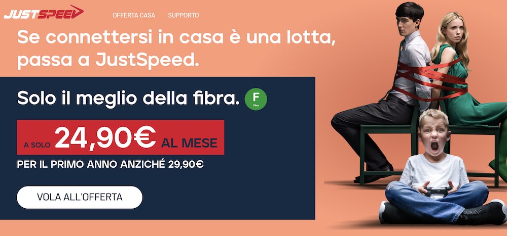 Offerta Linkem fibra: JustSpeed su FTTH | ComparaSemplice.it