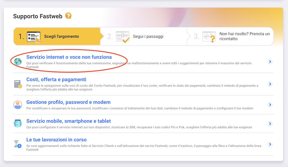 Come configurare l'APN Fastweb