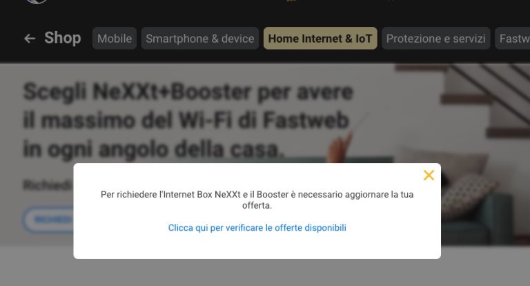 Fastweb NeXXt e Booster: come richiederli | ComparaSemplice.it